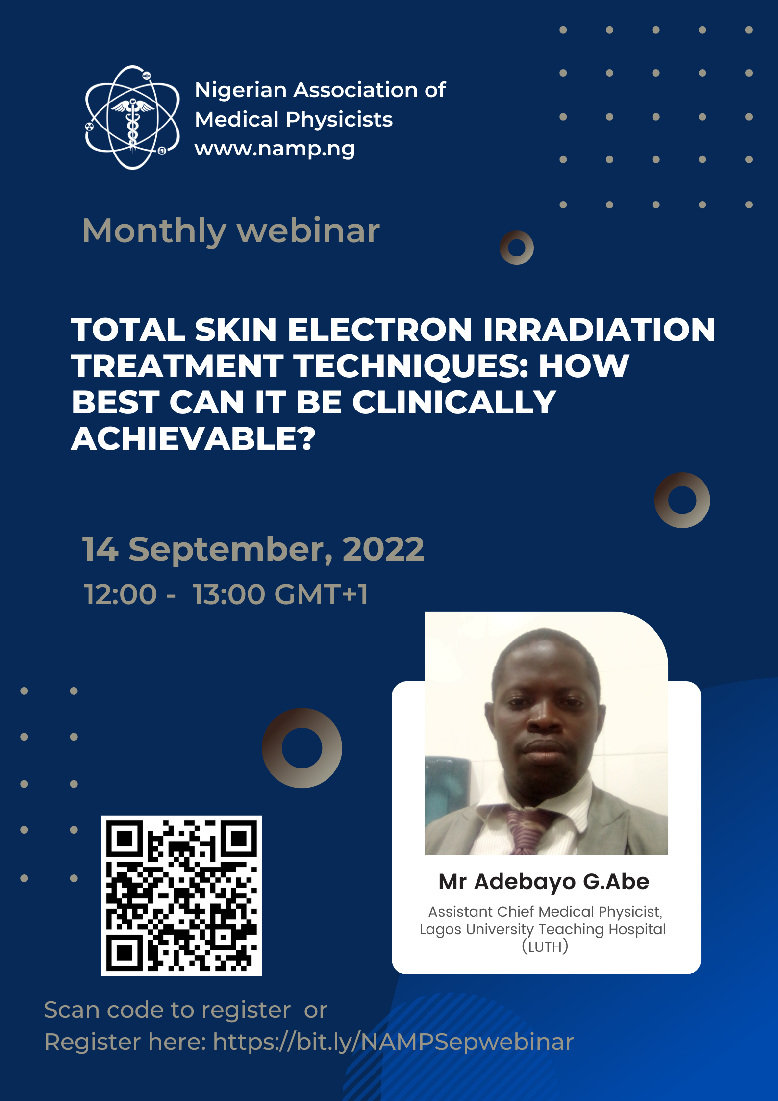Invitation to the September edition of NAMP webinars: Total Skin ...