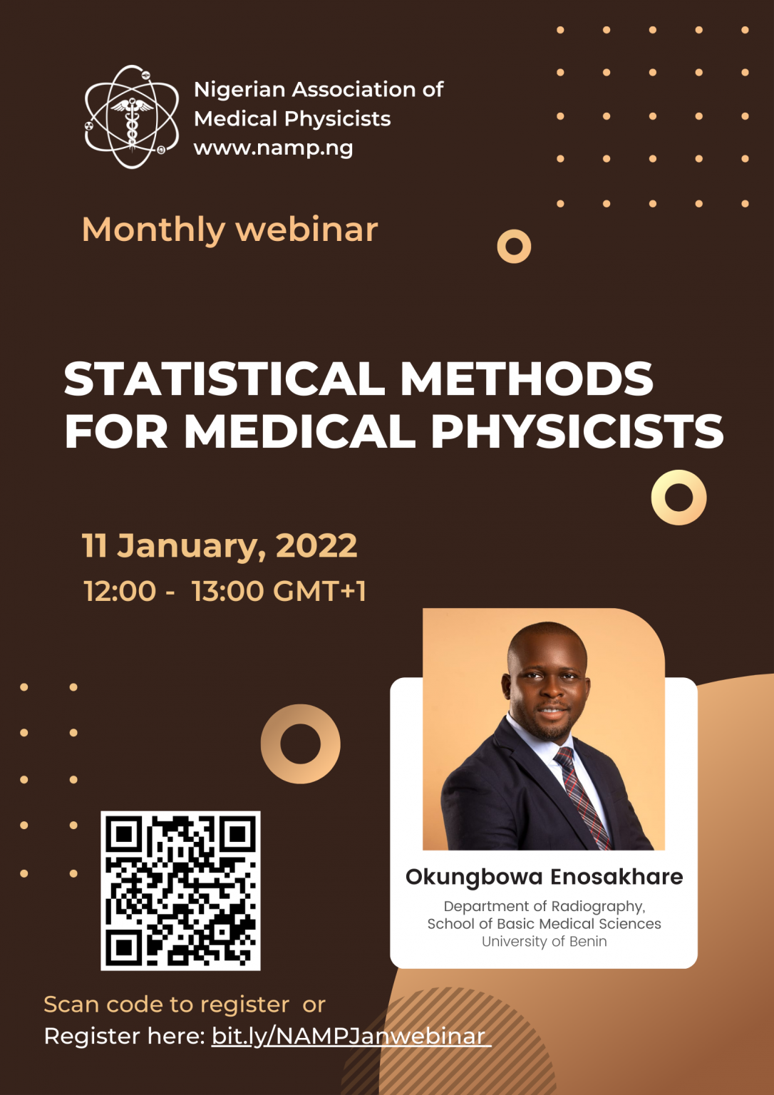 2023 Webinars #1: Statistical methods for Medical Physicists – NAMP